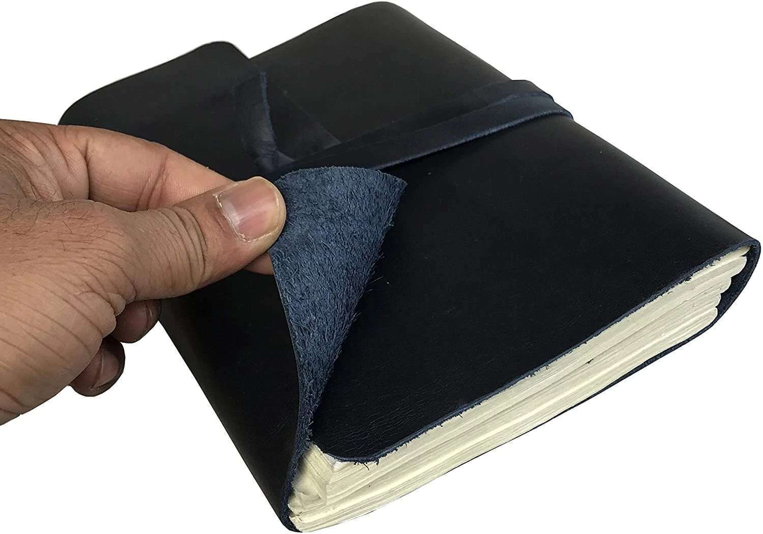 Best Leather Journal Writing Notebook Dark Blue Suppliers in Delhi ...